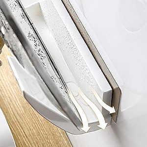 DRNKS Lid Rack Kitchen Suction Cup Wall-mounted Non-perforated Cutting Board Rack Cutting Board Rack Storage Shelf Artifact Applicable to kitchen stove