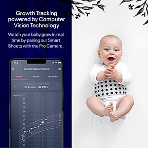 Nanit Pro Smart Baby Monitor & Floor Stand – Wi-Fi HD Video Camera, Sleep Coach and Breathing Motion Tracker, 2-Way Audio, Sound and Motion Alerts, Nightlight and Night Vision, Includes Breathing Band