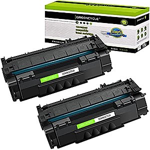 greencycle Compatible Toner Cartridge Replacement for HP 49A Q5949A 53A Q7553A Work with 1320 1320n 3390 1160 3392 P2015 P2015dn M2727nf Laser Printer (Black, 2-Pack)