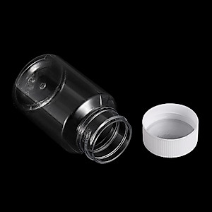 PATIKIL 30ml 1 Oz Wide Mouth Reagent Bottle, 30 Pack Storage Bottles Plastic Sample Containers for Home Laboratory