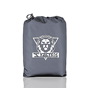 XYZCTEM Premium ATV Cover,420D Oxford Fabric Protection Against Water, UV, Wind. Quad Cover for Can-am,Suzuki,Kawasaki, Honda, Yamaha, Polaris,and More.4 Wheeler Accessories(Grey,82 inch)