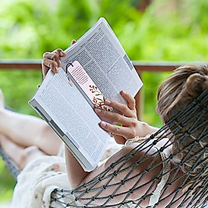 24 Pieces Christian Bookmarks for Women Flower Bible Verse Book Marks Floral Religious Bookmarks Christian Gift with 24 Pcs Cross Pendants for Reading Reward, Church Decoration (Flower Style)