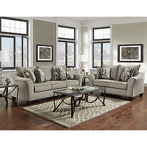 Roundhill Furniture Camero Sofa And Loveseat Set
