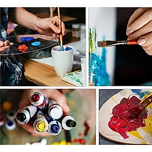 Time 4 Crafts 10-Piece Acrylic Paint for Watercolor or Oil Painting Projects, 8.25 inches, Multicolor