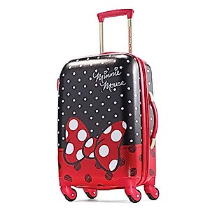 American Tourister Disney Hardside Luggage with Spinner Wheels, Black, Red, White, Carry-On 21-Inch