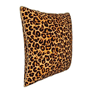 Augenstern Zippered Pillow Protectors Cover Case Leopard-Print-Camo Decorative Throw Pillow Cover Square Cushion Case 16"X16"