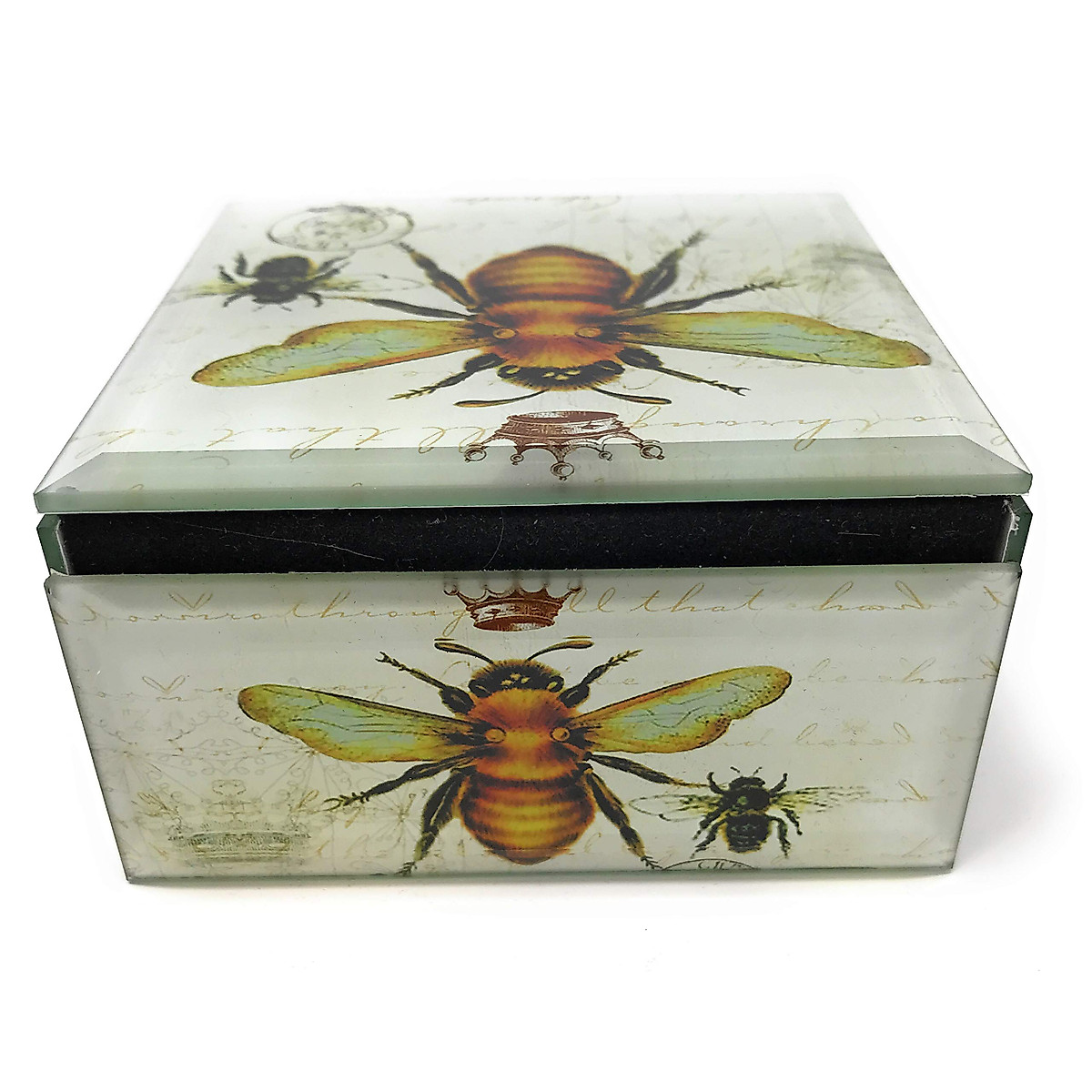 Glass Keepsake Jewelry Box (Imperial Bee)