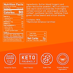 Bulletproof Keto Coffee Pods, 24 Ct, All-In-One Recipe, 100% Arabica Medium Roast, MCT Oil, Organic & Grass-Fed Butter
