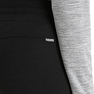 Icebreaker Merino Wool Crush Women’s Joggers Sweatpants - Comfy, Warm Women’s Lounge Pants with Pockets, Relaxed Fit, Drawstring Waist, Ribbed Cuffs - Premium Winter Clothes - Medium, Black