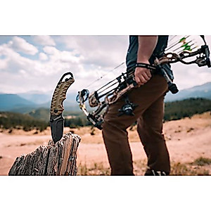 Kershaw Shuffle II Tan Multifunction Folding Pocket Knife (8750TTANBW), 2.6 In. 8Cr13MoV Stainless Steel Tanto Blade with Blackwash Finish, 3-Position Reversible Pocketclip, 3 oz.