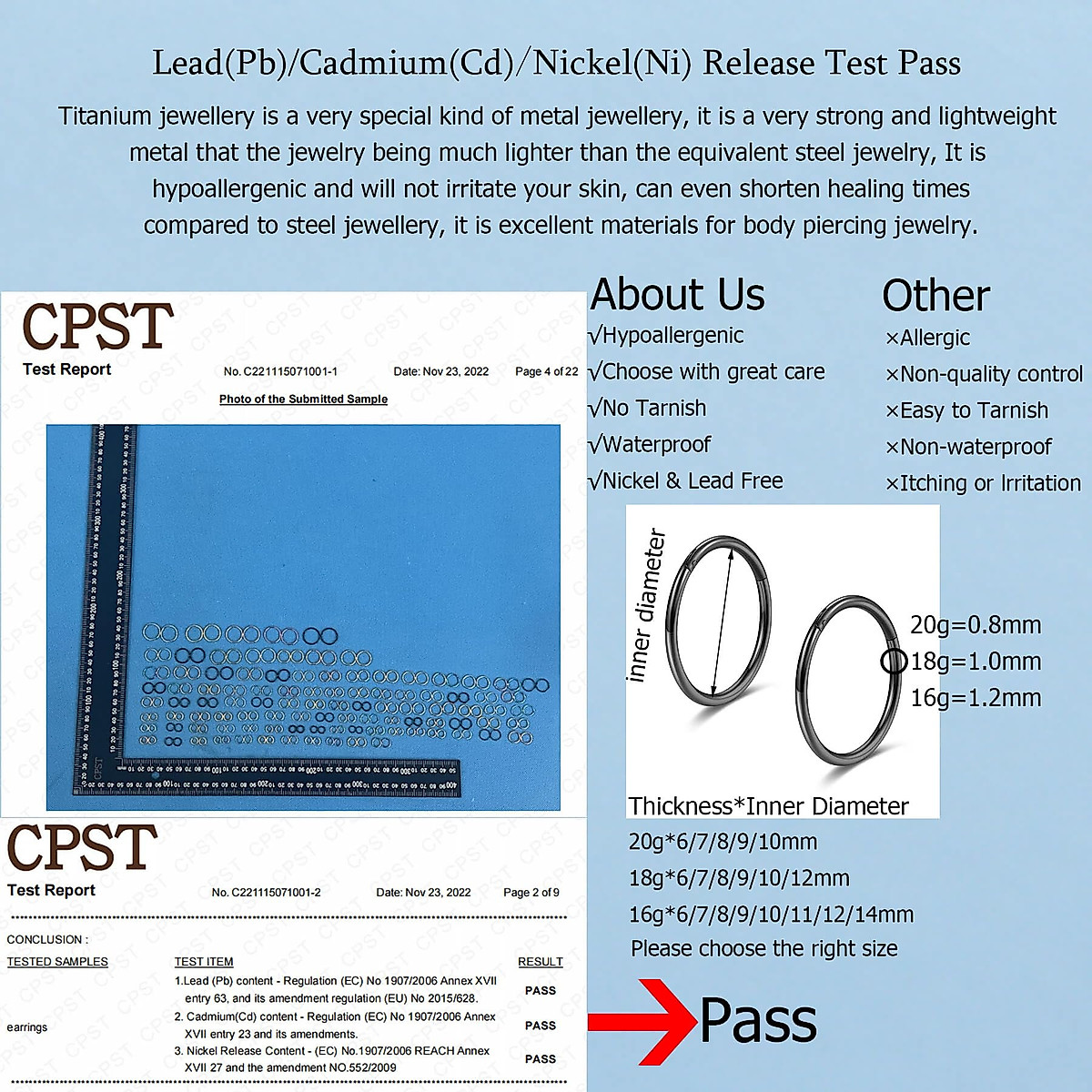 20g Small Nose Rings Hoops Grade 23 Titanium Black Hinged Seamless Rings Clicker Sleeper Top Cartilage Daith Rook Snug Tragus Piercing Hoop Earrings 7mm