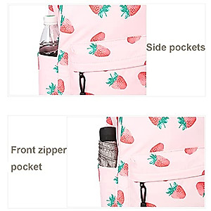 JIANLINST Backpack for Girls Teen Lightweight School Laptop Backpacks Bookbags for School College Student Pink-Blue