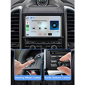 ISUDAR PCM 3.1 Wireless Carplay & Android Auto Module for Porsche Panamera Cayenne Macan Cayman Boxster 911 718 Support Reverse Camera Parking Sensor Mirror Link Steering Wheel Control