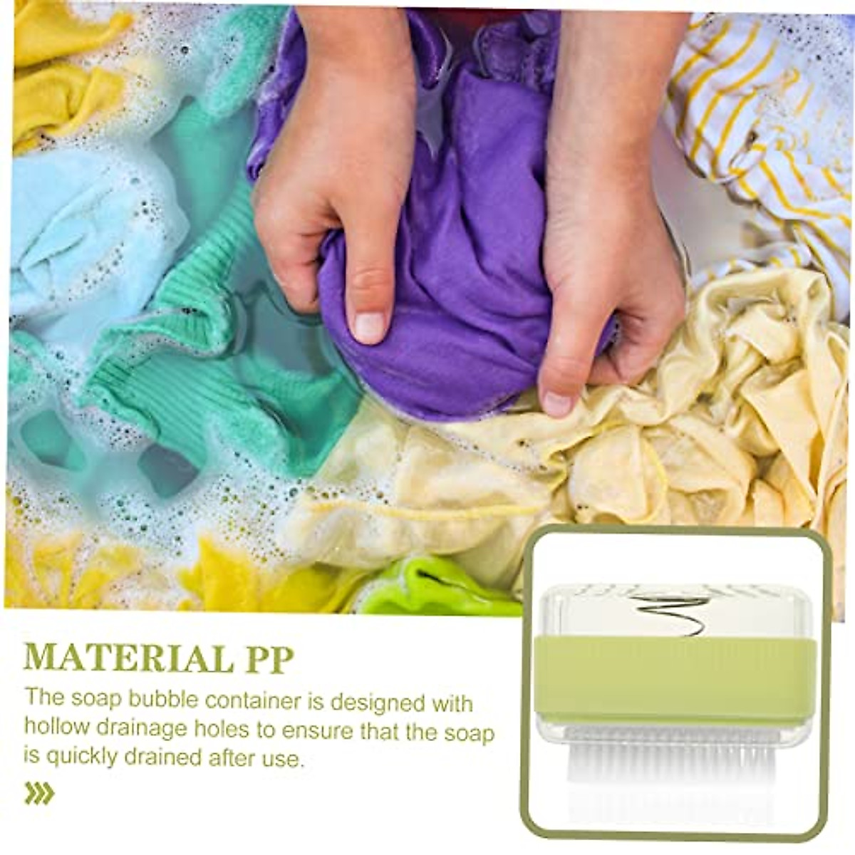 2pcs Box Soap Foaming Box Bathroom Supplies Soap Foaming Holder Soap Soapdish Laundry Brush Bubble Soap Multi-Functional Foaming Soap Dish The Lazy Travel Abs Multifunction