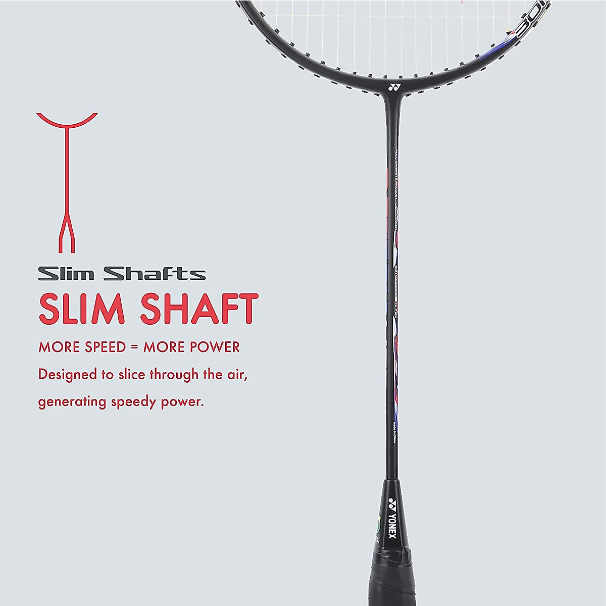YONEX Badminton Racquet ASTROX LITE 21I,Graphite, Black