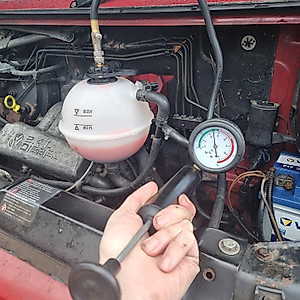 DAYUAN 28pcs Universal Radiator Pressure Tester Kit, coolant Pressure Tester kit coolant Vacuum Refill kit for Cooling System