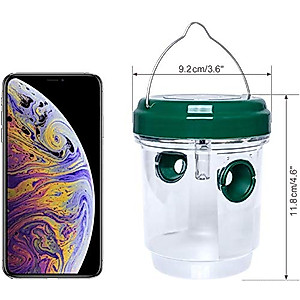 2 Pack Wasp Traps Outdoor, Wasp Bee Catcher for Outside, Yellow Jacket Killer, Hornets Trap for Garden