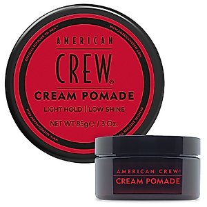 American Crew Men's Hair Cream Pomade, Like Styling Gel with Light Hold & Low Shine, 3 oz