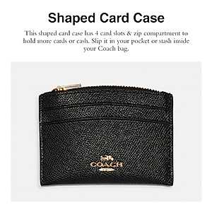Coach Crossgrain Leather Shaped Card Case
