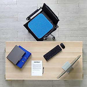 C CRYSTAL LEMON Ultimate Comfort Gel Seat Cushion for Car, Office Chair & Long Sitting – Breathable Honeycomb Gel Wheelchair Cushion for Cooling, Pressure Relief & Sciatica Pain Alleviation