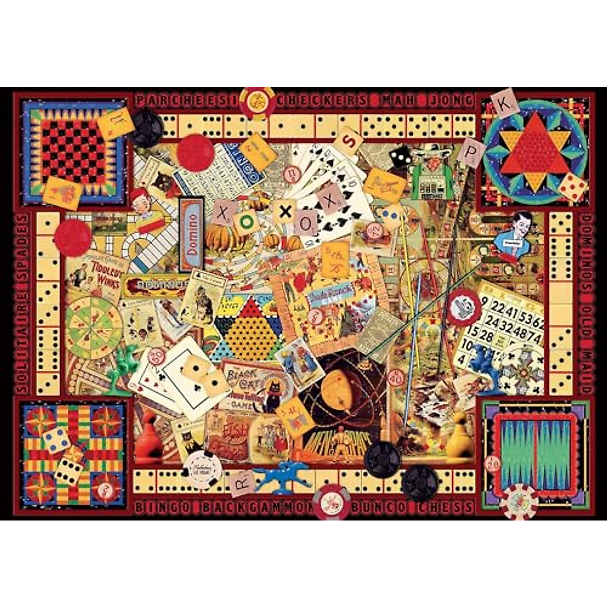 Ravensburger Vintage Games - 1000 Piece Jigsaw Puzzle for Adults | Unique Pieces | Softclick Technology | Perfect Group Activity