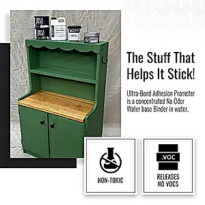 Real Milk Paint, Adhesion Promoter and Bonding Primer for Milk Paint on Plastic, Shellac, Glass, Painted, and Varnished Surfaces, Ultra Bond, Water Based, No VOCs, 32 oz.