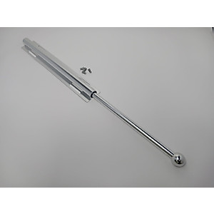 12-Inch Long Expendable and Reversible Pullout Closet Wardrobe Valet Rod with Installation screws (Matte Brass)