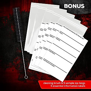 SturdyShape Soil Probe. The Soil Sample Probe is Polished Inside, 12in, Stainless Steel 304. Soil Probe with Handle Comes with 5Bags&1Brush&5Labels- Soil Srobes for Soil Sampling will Get Dirt Samples