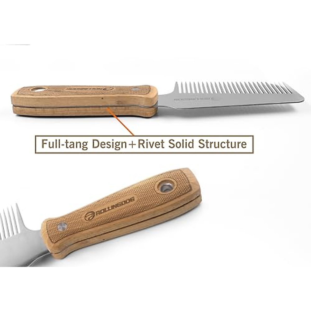 ROLLINGDOG Heavy Duty Brush Comb,Brush Cleaner Tool-Great for Sufficient Cleaning And Maintaining Deck Fence Brush