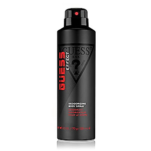 GUESS Effect Deodorizing Body Spray for Men, 6 Fl Oz