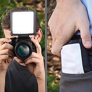 ENHANCE Camera Light Diffuser Softbox for Pop Up and External Speedlites with Foldable, Universal Design, Compatible with Neewer, Altura, Youngnuo, Canon, Nikon, and More Speedlite Flashes