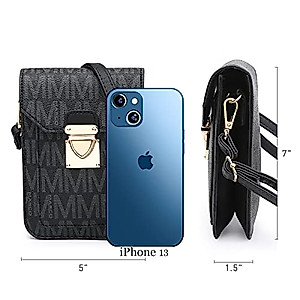 MKP Women Fashion Signature Lightweight Cute Small Crossbody Bags Cell Phone Purse Wallet Shoulder Bag With Snap Closure