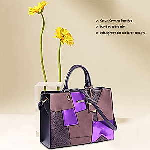 MEEEM Women Fashion Handbags Wallet Tote Bag Soft Faux Leather Tote Shoulder Bag, Big Capacity Tassel Handbag (beige)