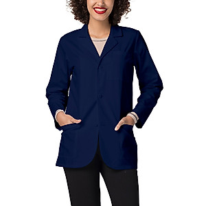 Adar Uniforms Universal Unisex Lab Coats - Classic 31" Consultation - 805 - Navy - S
