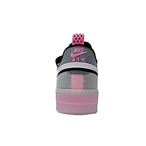 Nike mens Air Force 1 React, White/White-black-pink Spell, 10.5