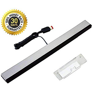 SSIOIZZ 3 in 1 Wii AC Power Adapter + Composite Audio Video Cable and Wired Motion Sensor Bar Compatible with Nintendo Wii