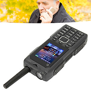 Heayzoki 2G Seniors Cell Phone, 4 SIM Card 2G Retro Phone with Detachable Antenna Pole, 2.4 Inch HD Screen, Big Loud Speaker, 10000mAh Battery, LED Flashlight (Black)