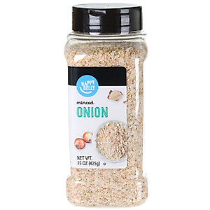Amazon Brand - Happy Belly Onion Minced, 15 ounce (Pack of 1)