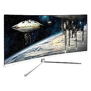FPS/RTS Optimized VIOTEK GN34C 34" Curved Widescreen Gaming Monitor - 3440x1440p with 100Hz Refresh Rate