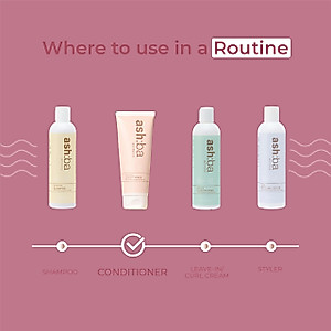 Ashba Botanics Nourishing Conditioner For Dry, Frizzy, Dehydrated Hair | Adds Shine & Moisturize | With Shea Butter, Argan Oil | Detangling Conditioner, Soft Smooth Hair | For Men & Women - 6.79 Fl Oz