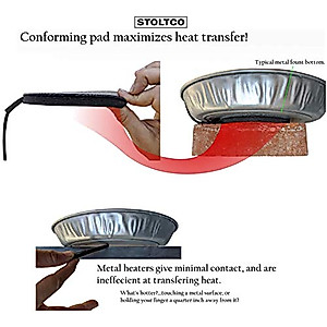 STOLTCO Heated Base with Thermostat for Metal Founts & Buckets Water Warmer 96w for 1-6 Gallons to 0-Degrees F,