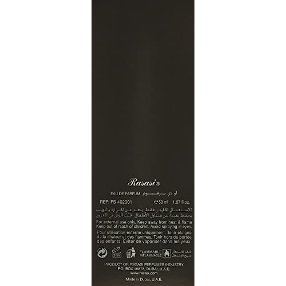 RASASI Fattan Pour Homme for Men Eau de Parfum Spray, 1.7 Ounce