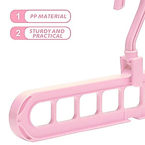 Closet Organizer and Storage, 5 Pack Multifunction Sturdy Closet Organizer Hanger, Upgraded Smart Space Saving Hangers for Closet Storage, Closet Organization for Clothes, Shirts and Dresses