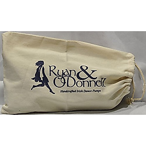 Irish Dance Pumps Soft Shoes - Diamond Stitch Leather Upper, Split Sole, Shock Absorbing Insole - UK Sizes Black