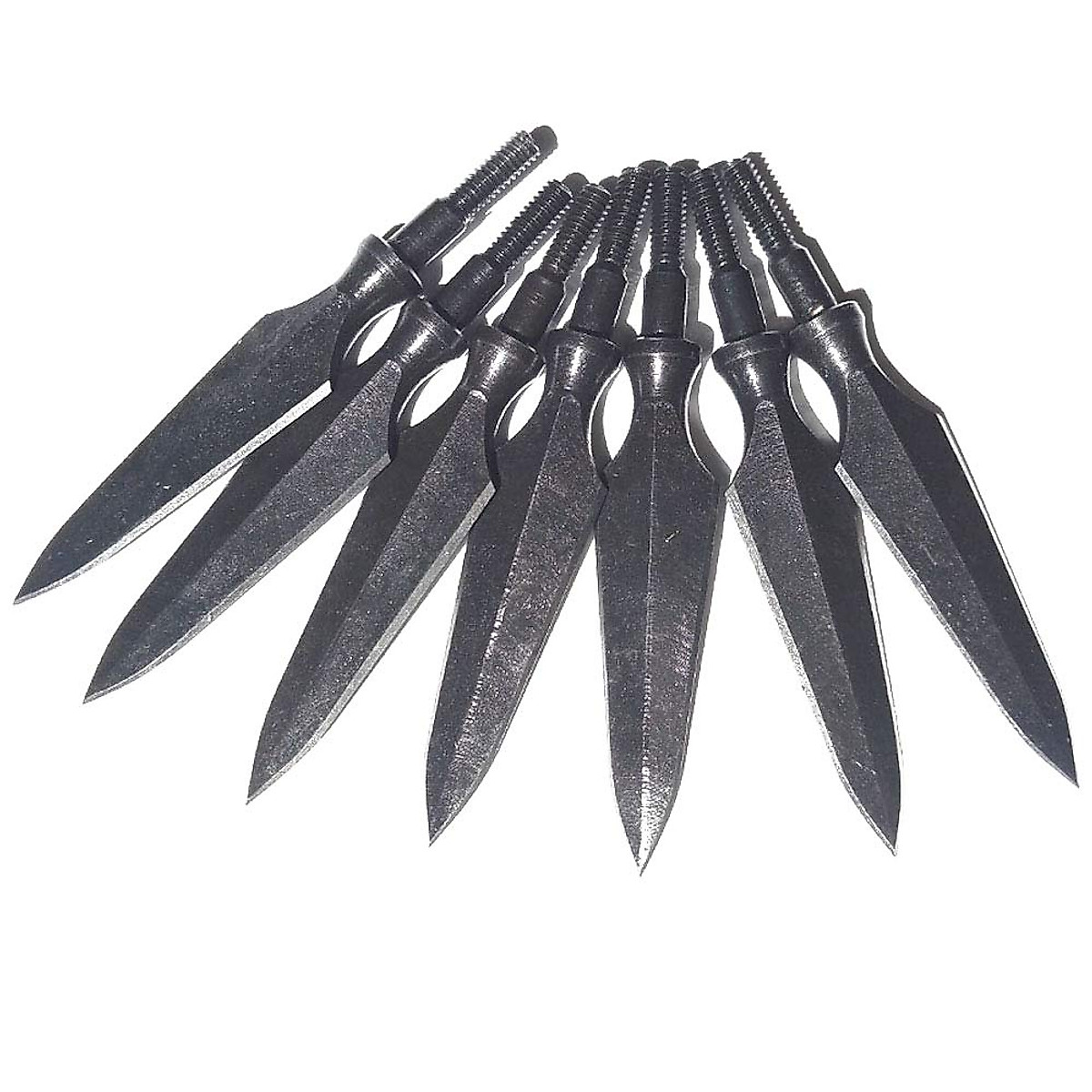 AMEYXGS 200 Grain Broadheads Traditional Hunting Arrowhead Archery Metal Arrow Tips Screw-in Arrow Heads with Box for Compound Bow Recurve