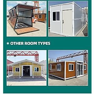 Modular Container Homes - Prefabricated Tiny Home with Customizable Bathroom, Kitchen, Living Room & Bedroom - Ideal Mobile Home for Adults