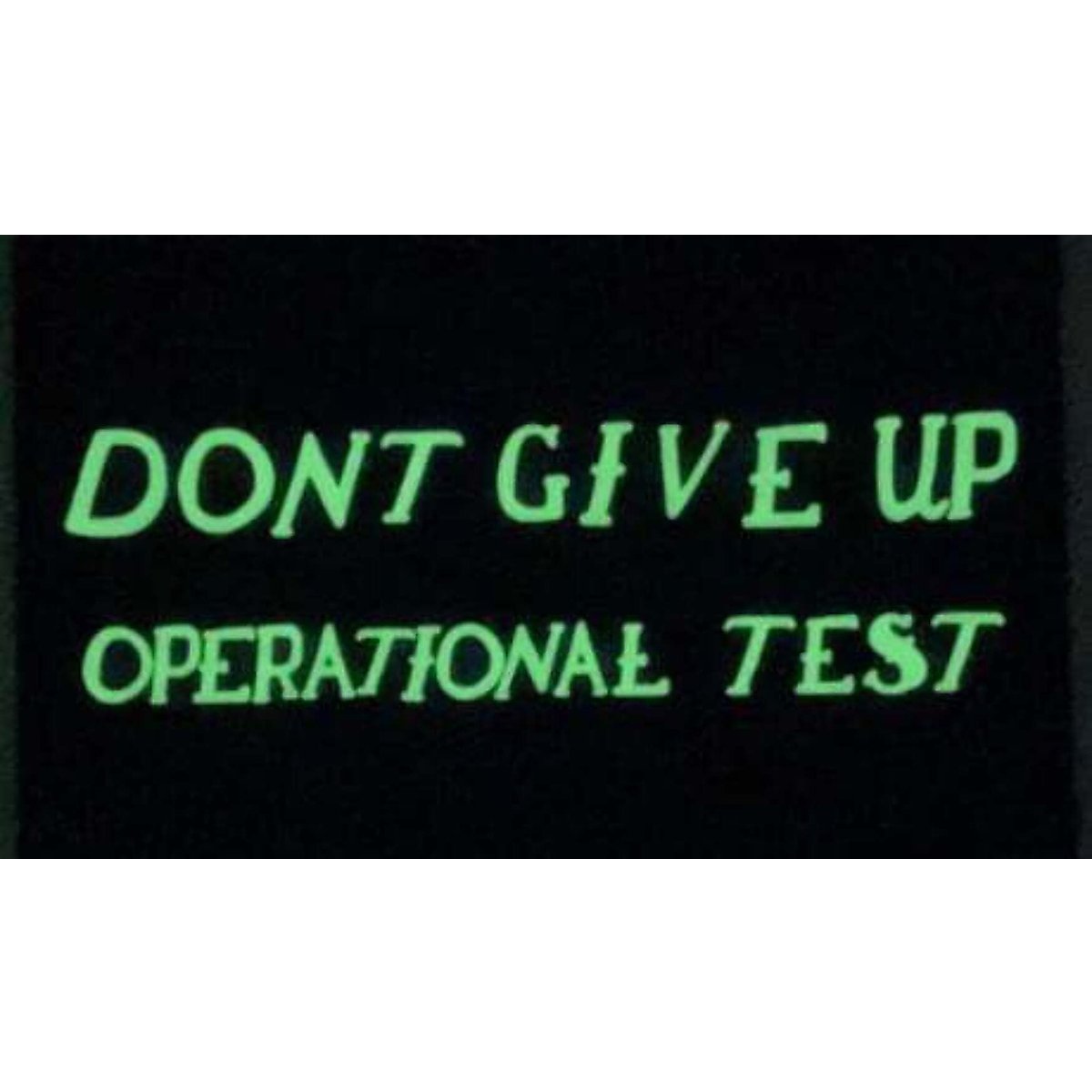 Don't Give Up Operational Test VX-9 Vampires PVC Patch - with Hook and Loop