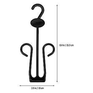 LIOOBO Pack of 15 Shoe Display Hook Shoes Drying Rack Plastic Shoes Hanger for Shop Home Supermarket Mall Black