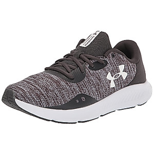 Under Armour Men's Charged Pursuit 3 Twist, Jet Gray/White, 8 US