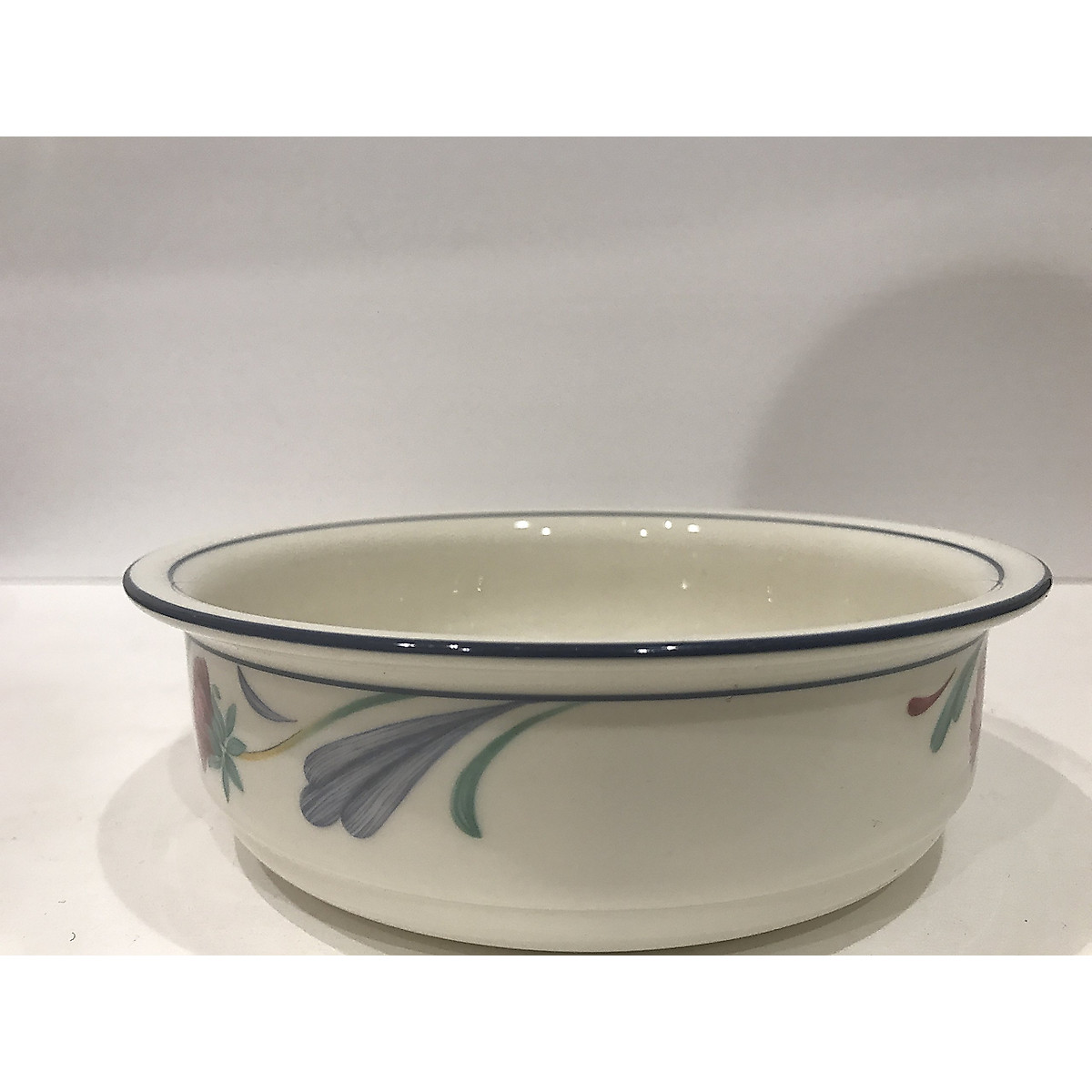 LENOX POPPIES ON BLUE SOUP/CEREAL BOWLS